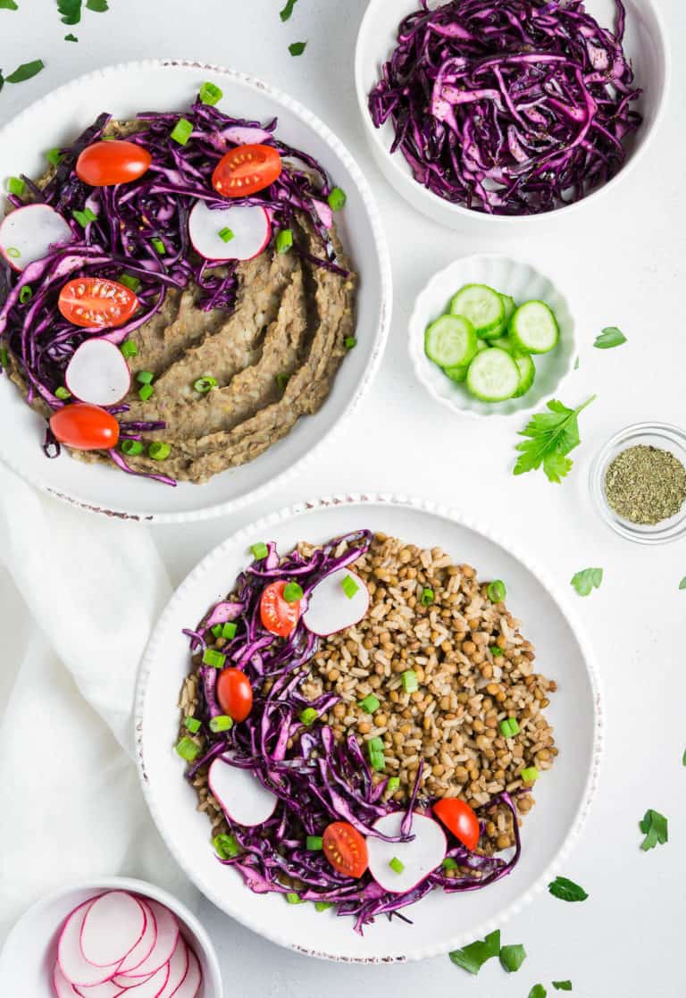 Mjedra - Lebanese Lentil and Rice - Monkey and Me Kitchen Adventures