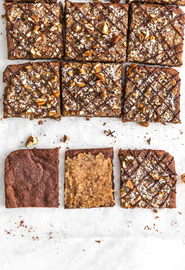 German Chocolate Bars - Monkey and Me Kitchen Adventures