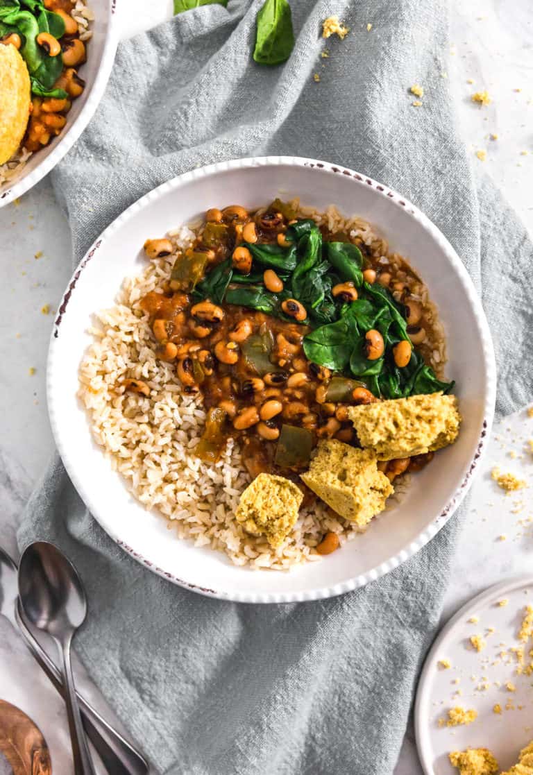 Instant Pot Cajun Black Eyed Pea Stew - Monkey and Me Kitchen Adventures