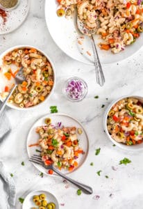 Vegan Classic Macaroni Salad - Monkey and Me Kitchen Adventures