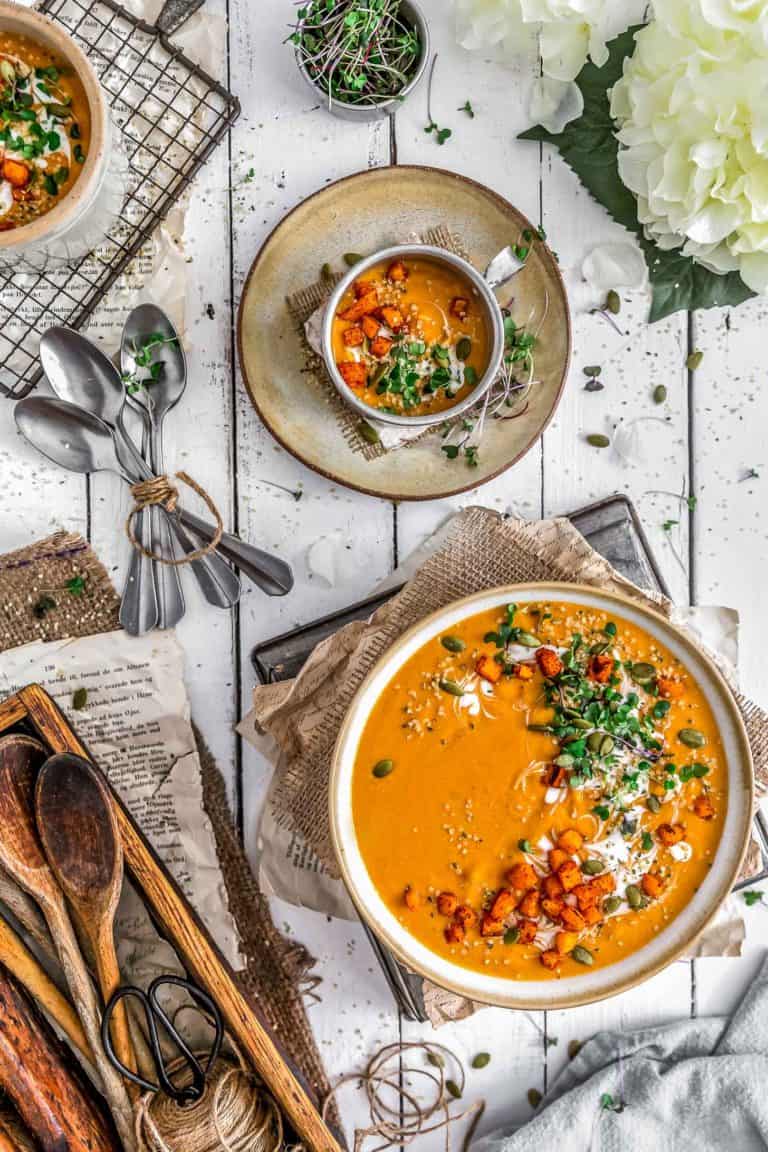 Creamy Smoky Butternut Squash Soup - Monkey and Me Kitchen Adventures