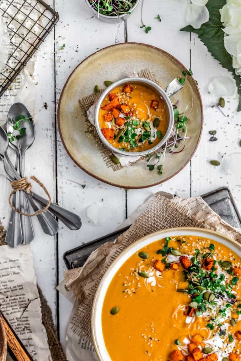 Creamy Smoky Butternut Squash Soup - Monkey and Me Kitchen Adventures