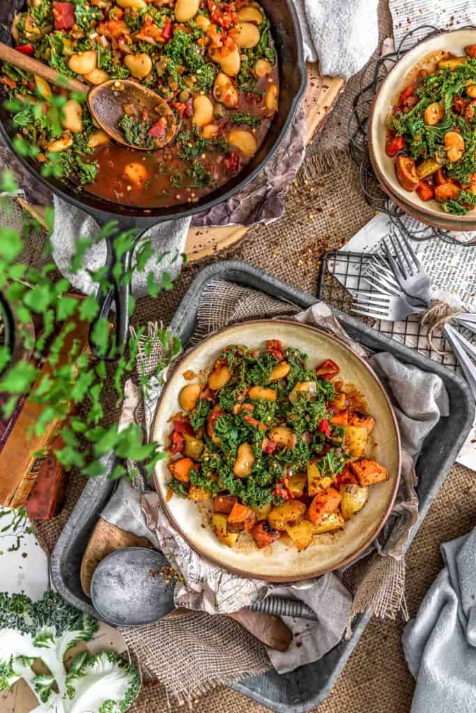 Southern Kale and Butter Beans - Monkey and Me Kitchen Adventures