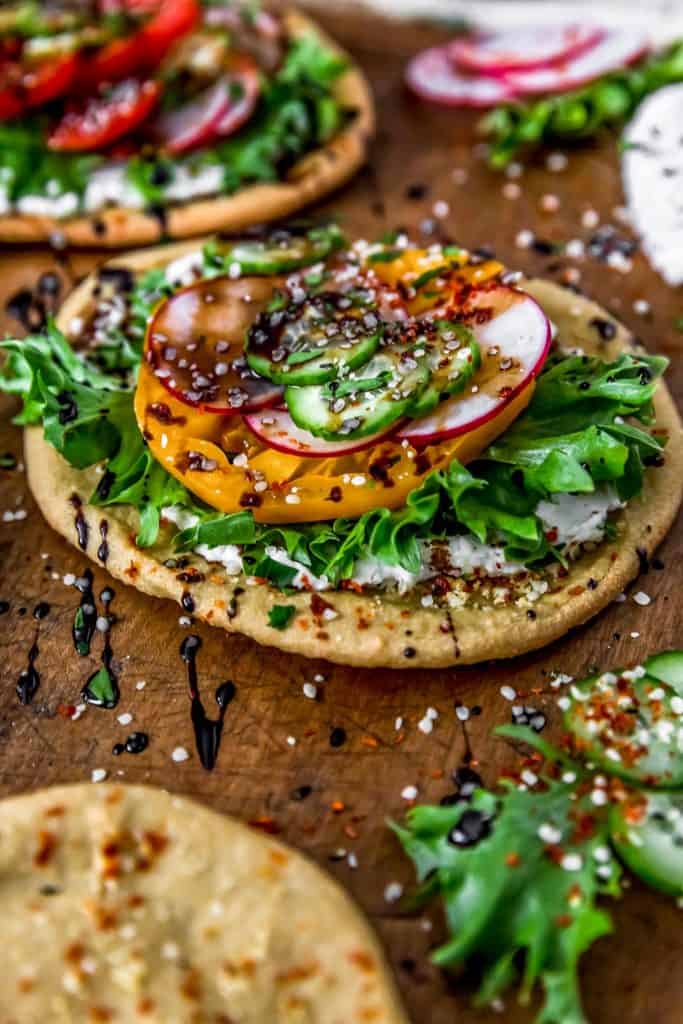 Mini Mediterranean Quinoa Flatbreads - Monkey and Me Kitchen Adventures