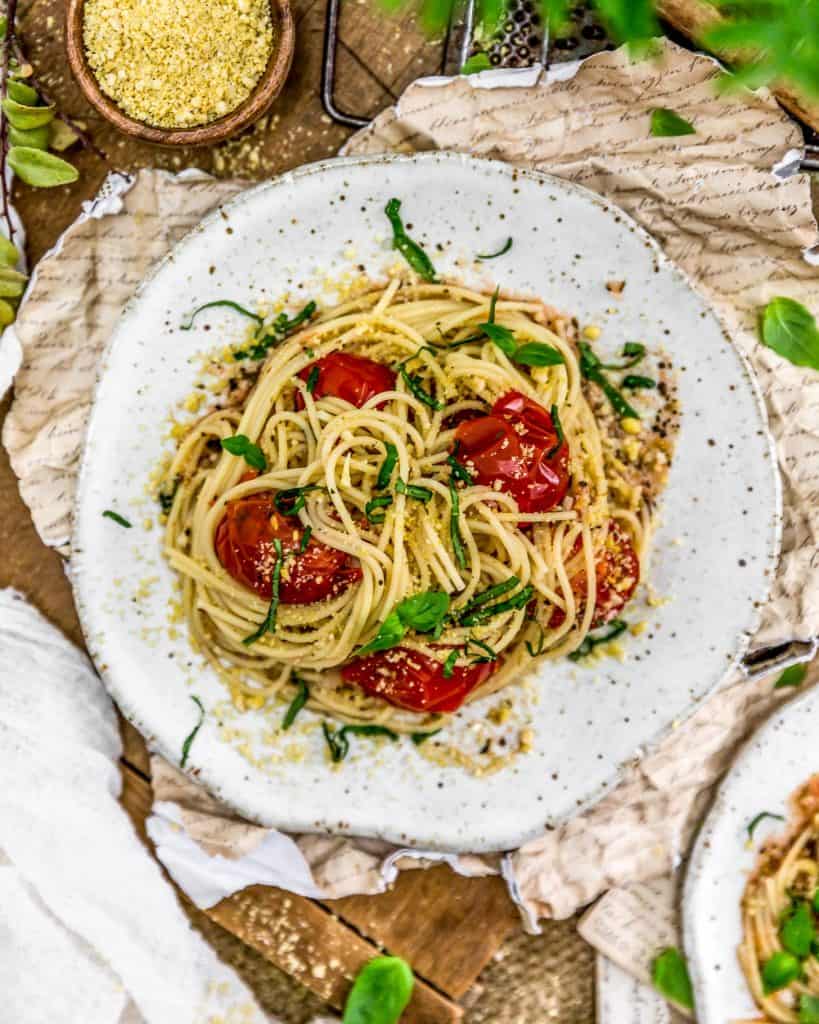 Italian Fresh Tomato Basil Pasta - Monkey and Me Kitchen Adventures