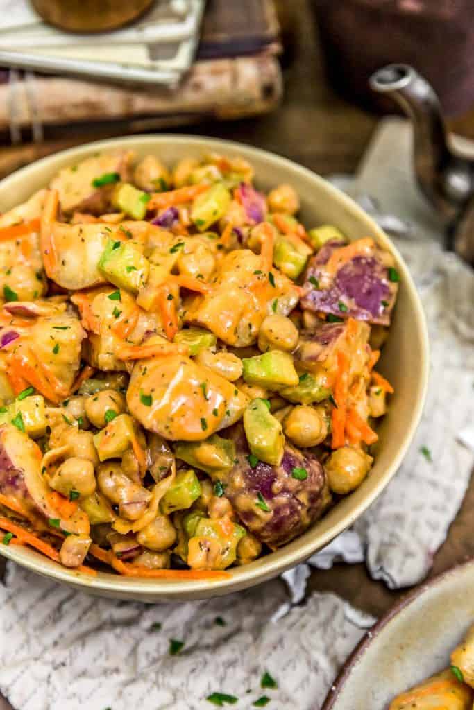 Vegan Buffalo Potato Salad - Monkey and Me Kitchen Adventures
