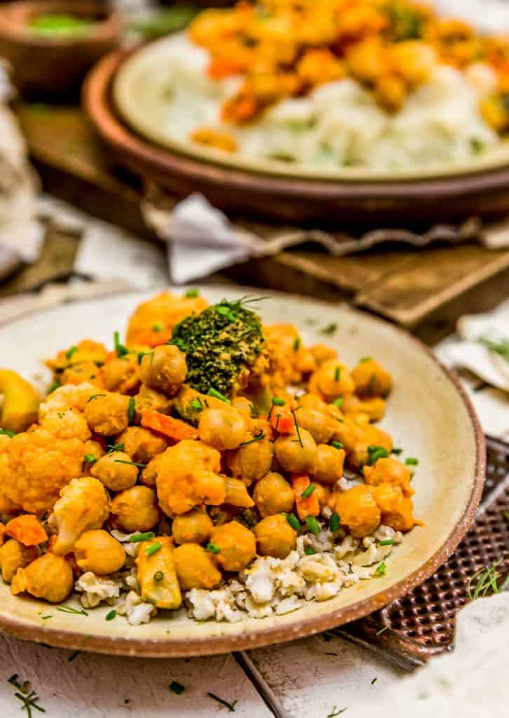 Vegan Buffalo Veggies - Monkey and Me Kitchen Adventures