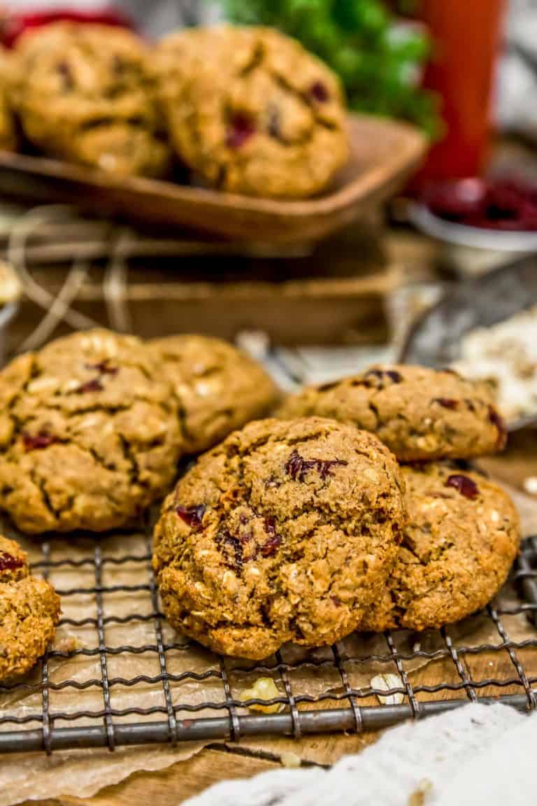 Healthy Vegan Cranberry Walnut Cookies - Monkey and Me Kitchen Adventures