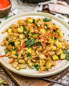 Country Lima Bean Fried Rice - Monkey and Me Kitchen Adventures
