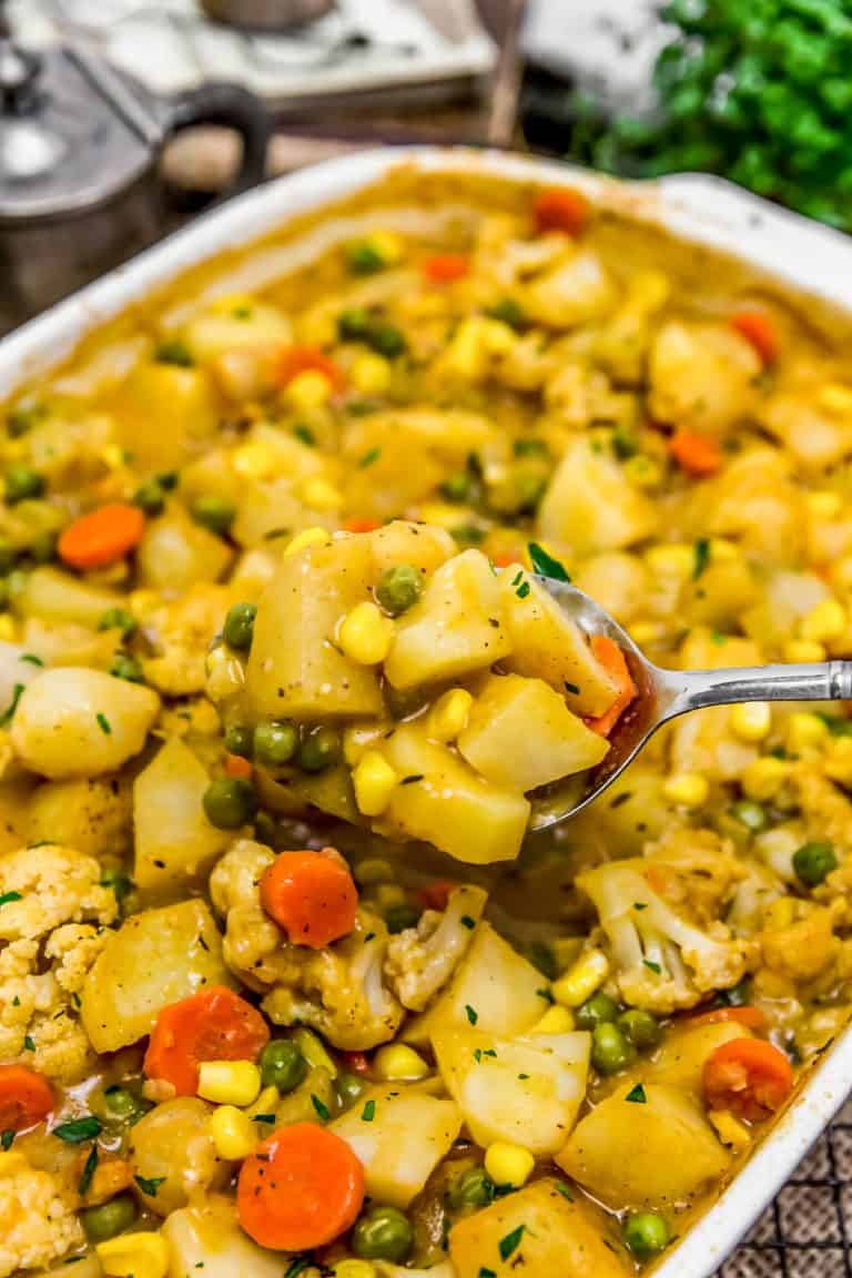 Roasted Veggies in Golden Gravy - Monkey and Me Kitchen Adventures