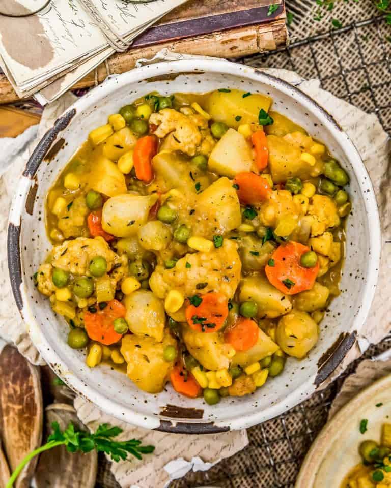 Roasted Veggies in Golden Gravy - Monkey and Me Kitchen Adventures