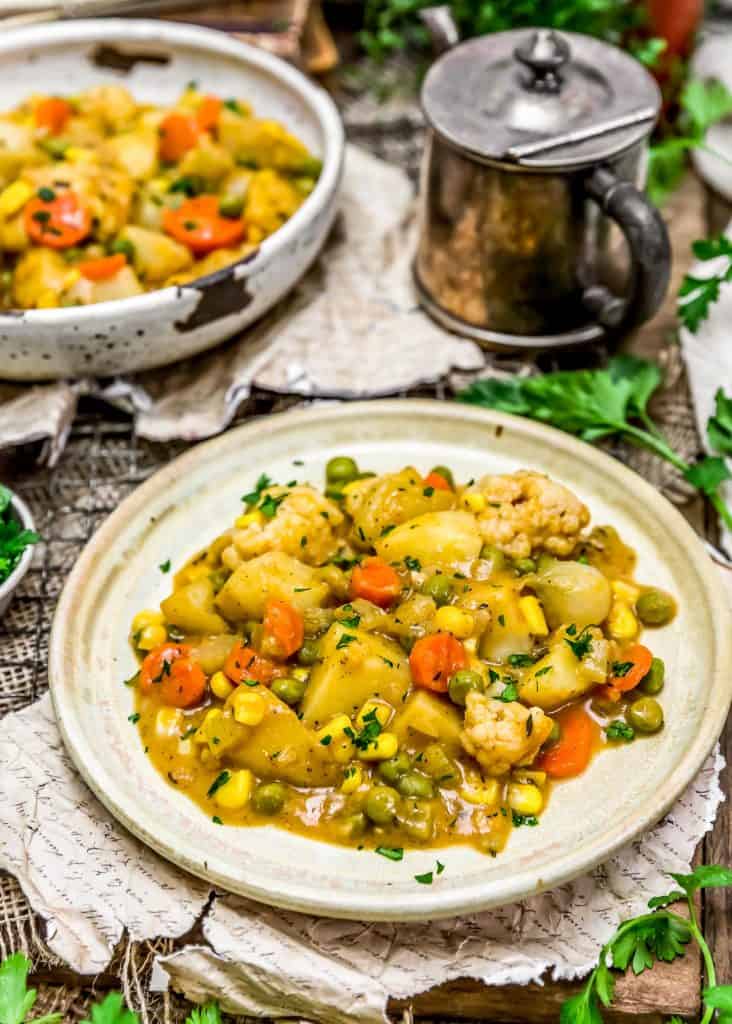 Roasted Veggies in Golden Gravy - Monkey and Me Kitchen Adventures