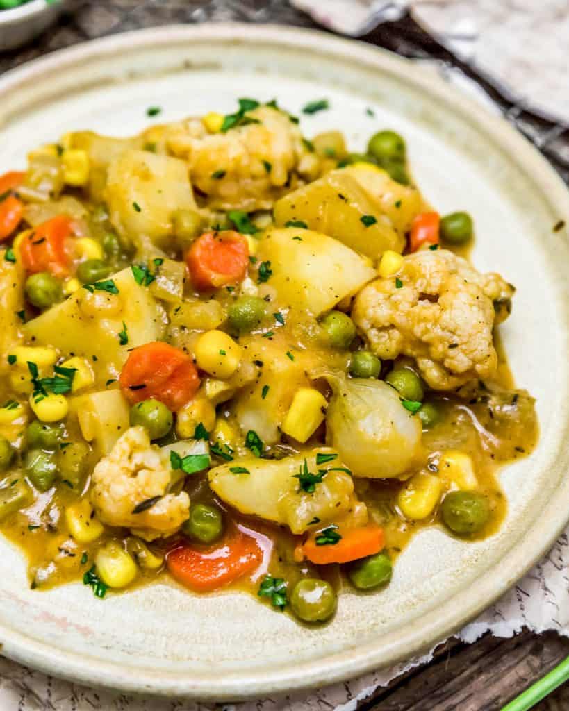 Roasted Veggies in Golden Gravy - Monkey and Me Kitchen Adventures