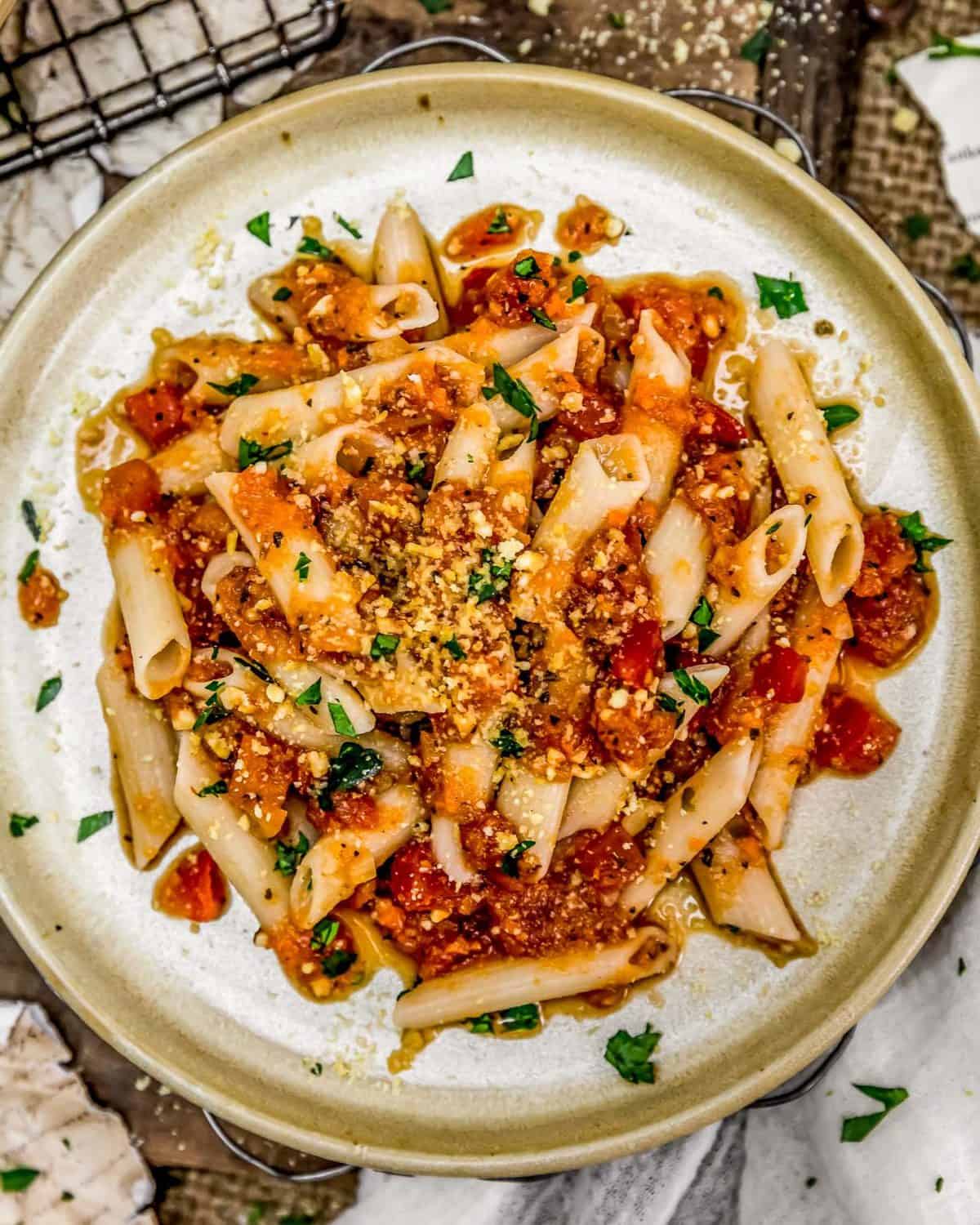 Pasta alla Napolitana - Monkey and Me Kitchen Adventures