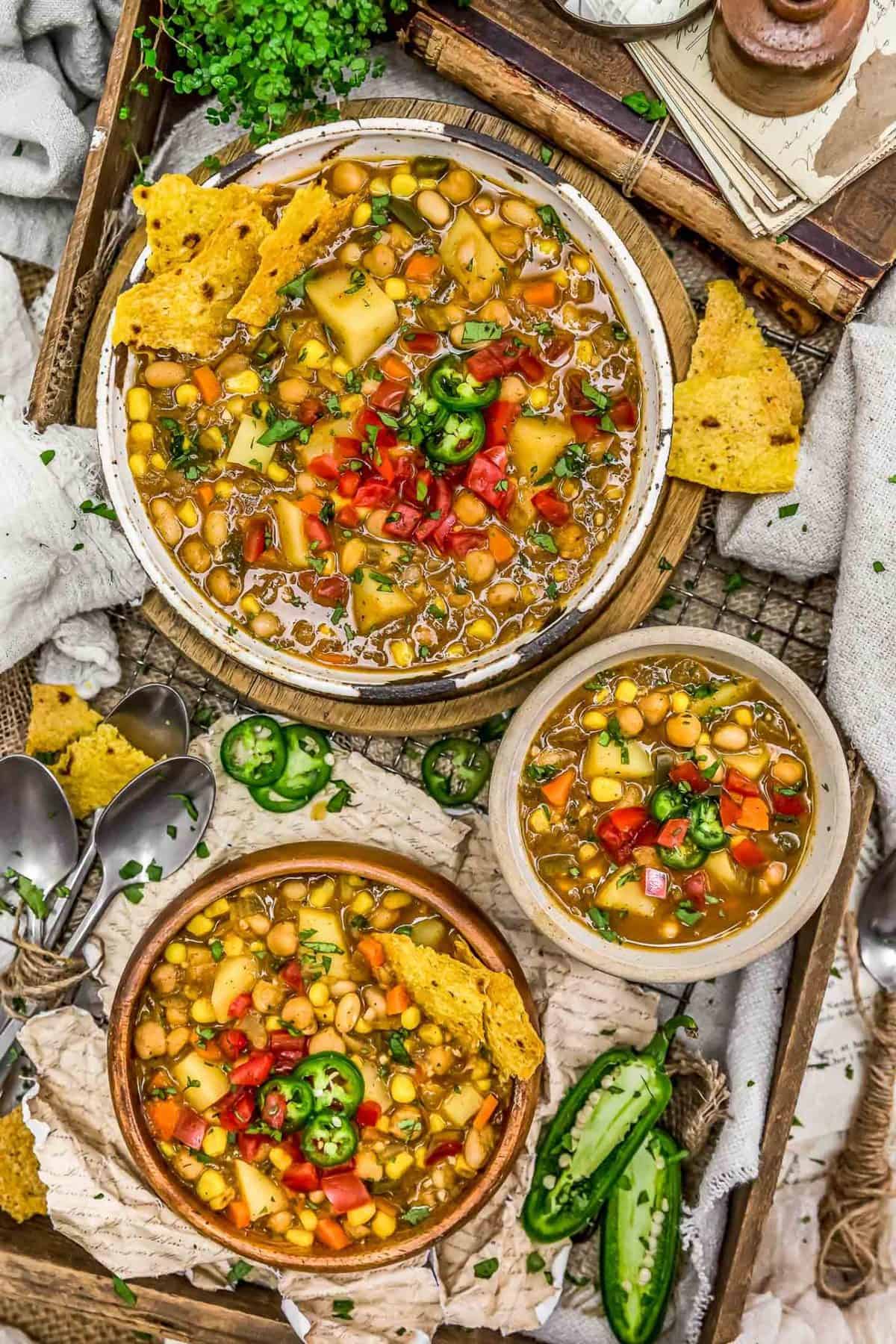 White Bean Potato Chili - Monkey and Me Kitchen Adventures