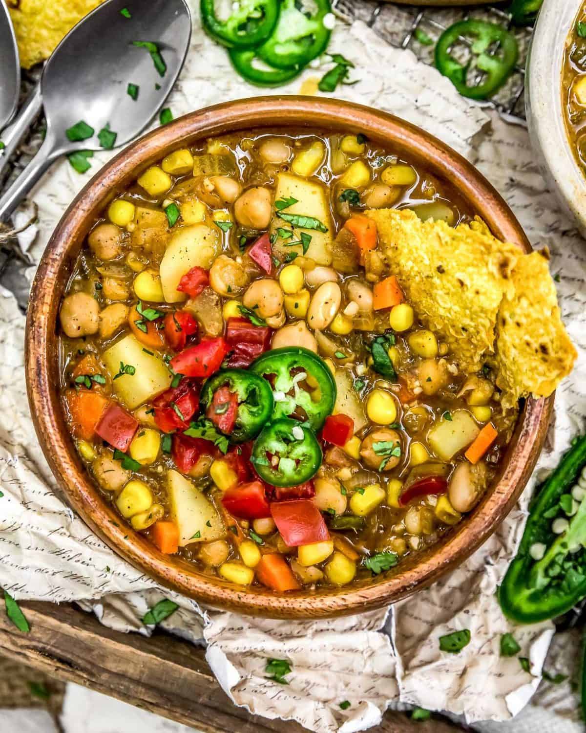 White Bean Potato Chili - Monkey and Me Kitchen Adventures