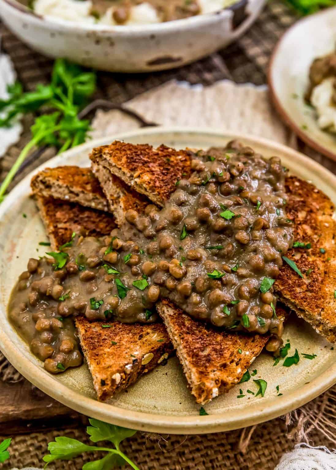 Vegan “Hamburger” Gravy (SOS) - Monkey and Me Kitchen Adventures