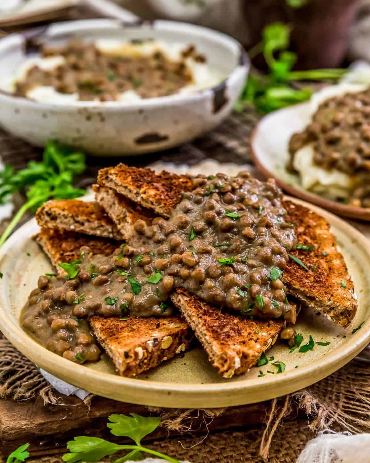Vegan “Hamburger” Gravy (SOS) - Monkey and Me Kitchen Adventures