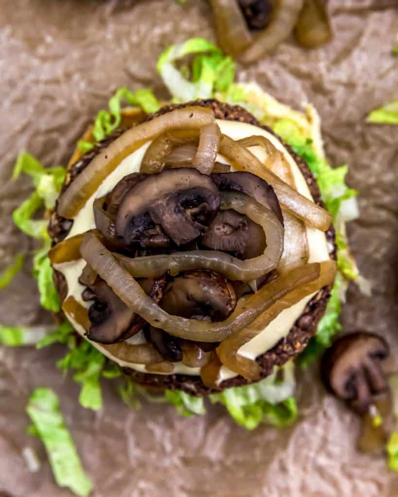 Vegan Patty Melt Burger - Monkey and Me Kitchen Adventures