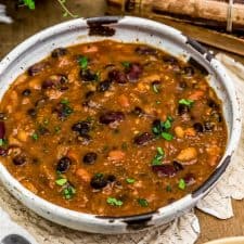 Easy Calico Bean Soup - Monkey and Me Kitchen Adventures