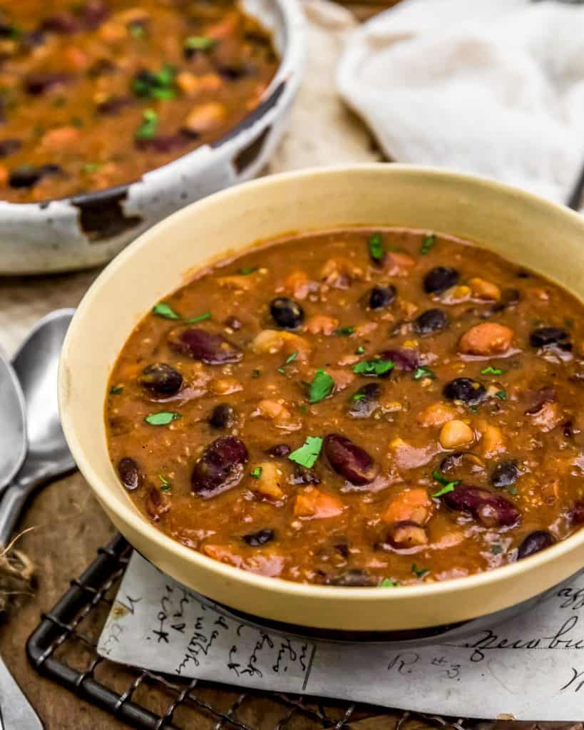 Easy Calico Bean Soup - Monkey and Me Kitchen Adventures