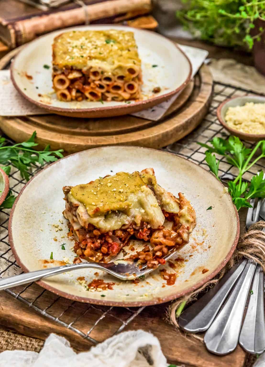 Vegan Pastitsio - Monkey and Me Kitchen Adventures