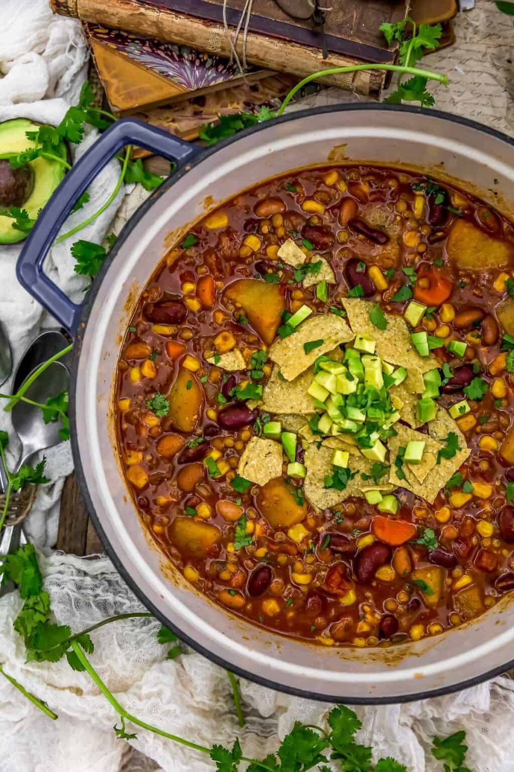 Vegan Cowboy Stew - Monkey and Me Kitchen Adventures
