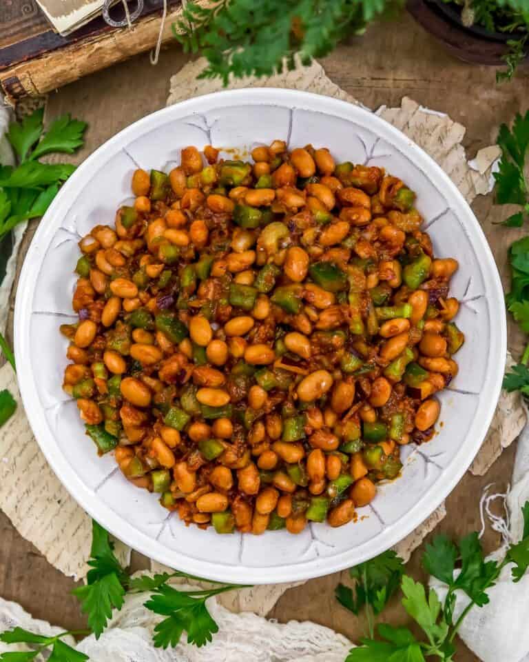 Southern Molasses Pinto Bean Salad - Monkey and Me Kitchen Adventures Southern Molasses Pinto Bean Salad - Monkey and Me Kitchen Adventures