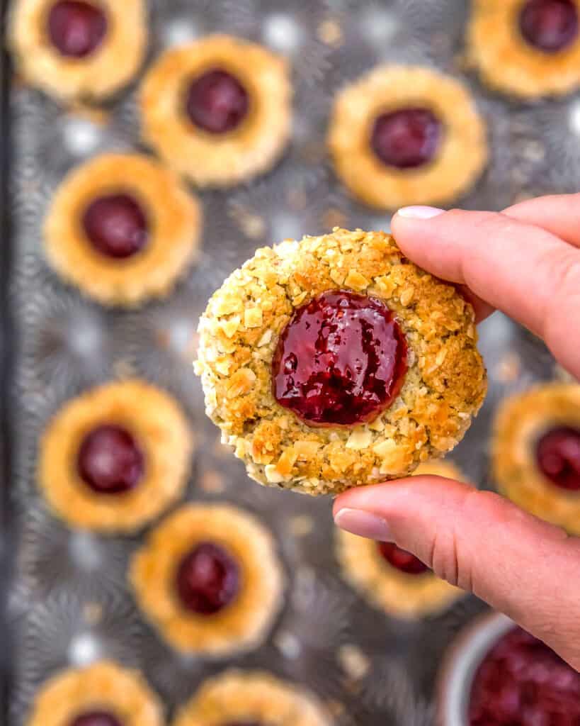 Vegan Jeweled Coconut Cookies - Monkey and Me Kitchen Adventures
