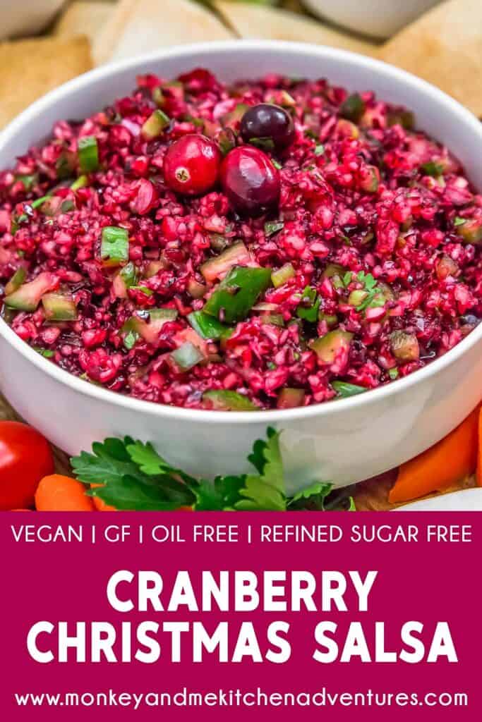 Cranberry Christmas Salsa - Monkey and Me Kitchen Adventures