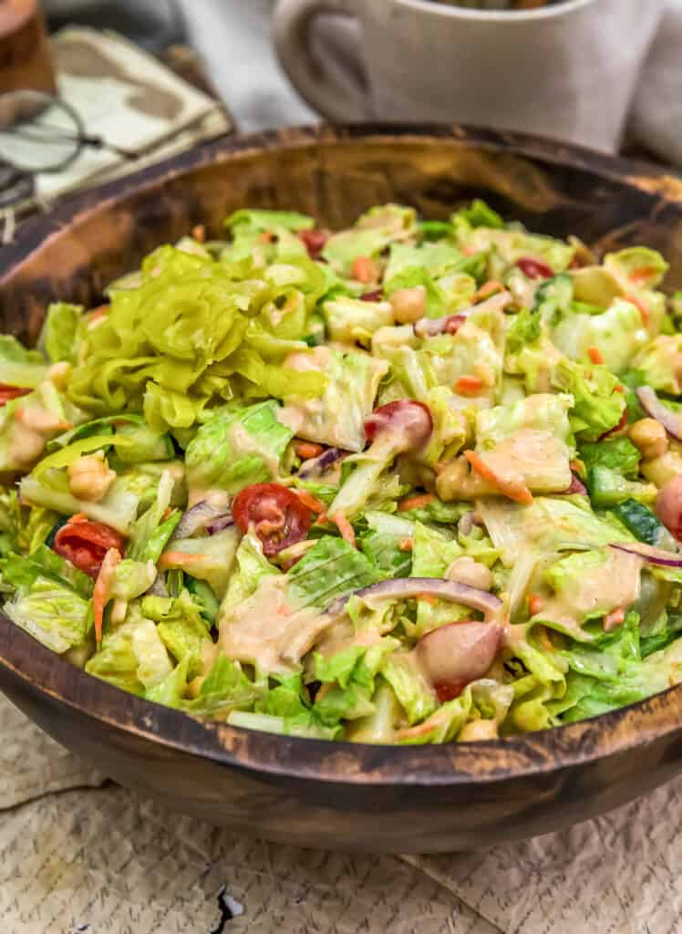 Vegan Lebanese Shawarma Salad - Monkey and Me Kitchen Adventures