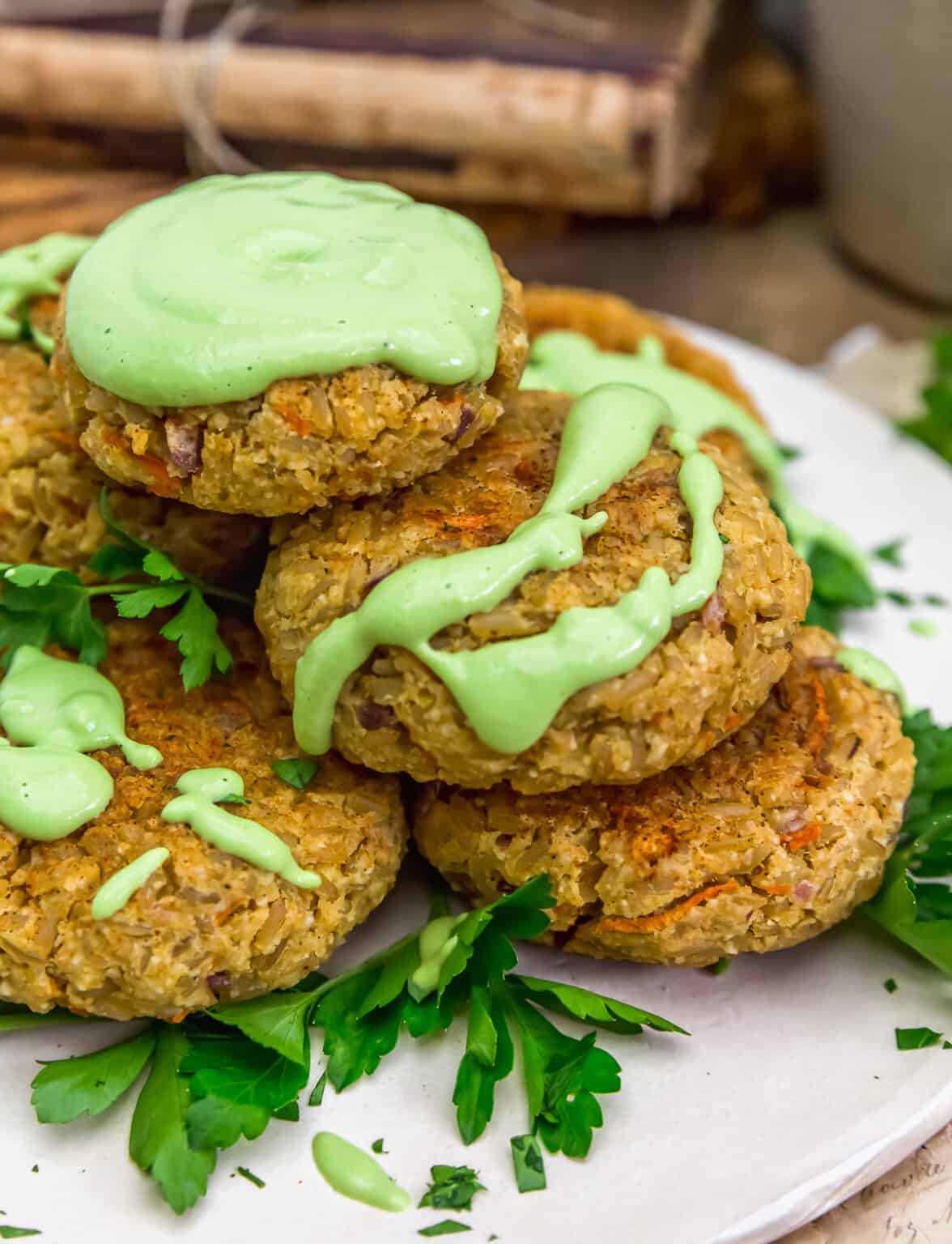 Vegan Baked Parmesan Rice Cakes - Monkey and Me Kitchen Adventures