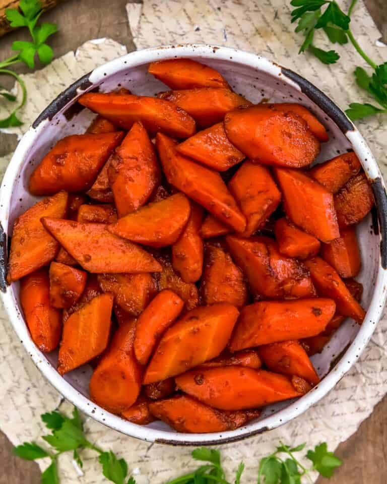 Oil Free Maple Glazed Carrots - Monkey and Me Kitchen Adventures