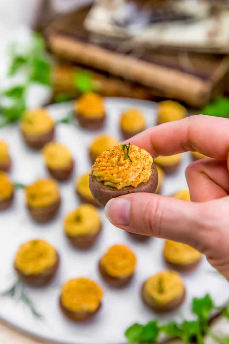 Vegan Southern Deviled Potatoes - Monkey and Me Kitchen Adventures