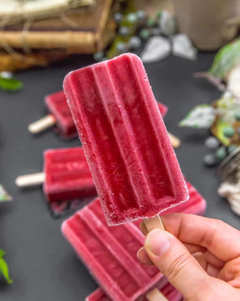 Healthy Double Strawberry Popsicles - Monkey and Me Kitchen Adventures