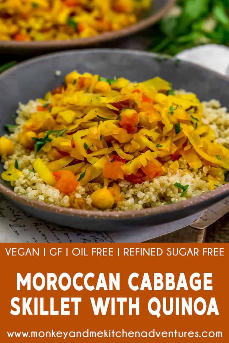 Moroccan Cabbage Skillet with Quinoa - Monkey and Me Kitchen Adventures