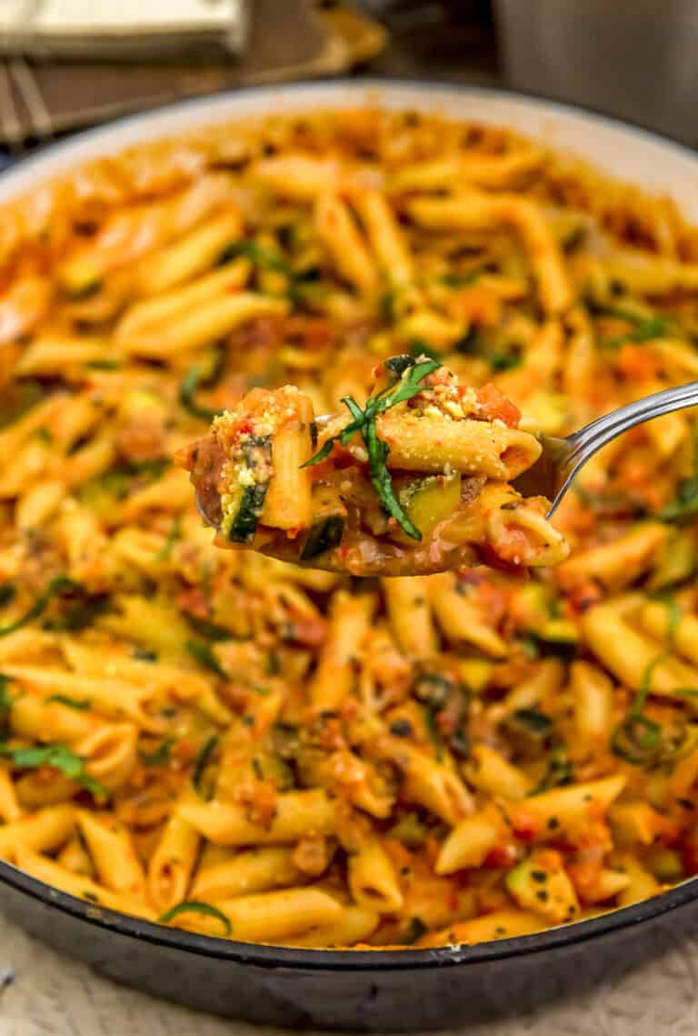 Tomato Roasted Red Pepper Pasta - Monkey and Me Kitchen Adventures