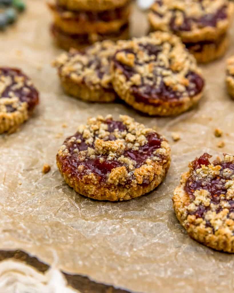 Vegan Raspberry Crumble Cookies - Monkey and Me Kitchen Adventures