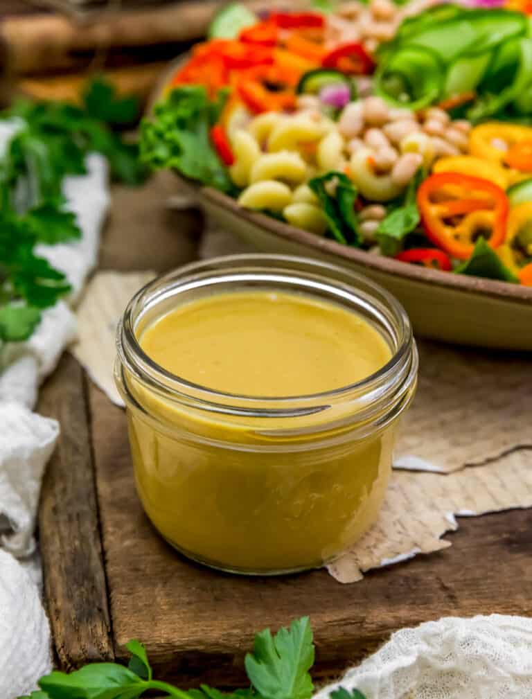 Oil Free Simple Dijon Dressing - Monkey and Me Kitchen Adventures