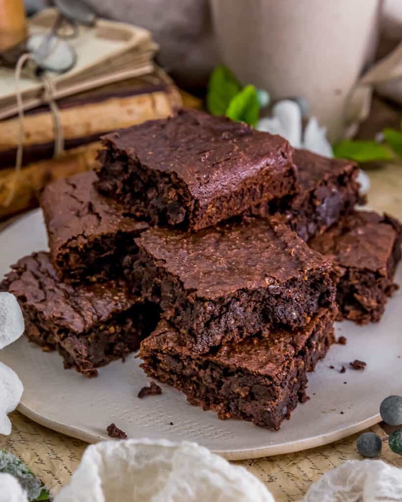 Vegan Rich Fudgy Brownies - Monkey and Me Kitchen Adventures