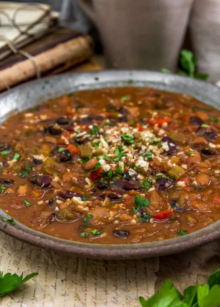 Fajita Bean Chili - Monkey and Me Kitchen Adventures