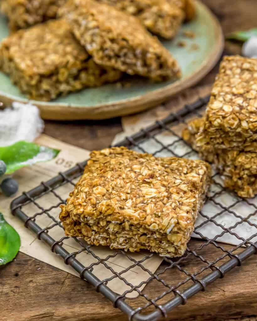 Healthy Vegan Oat Bars - Monkey and Me Kitchen Adventures