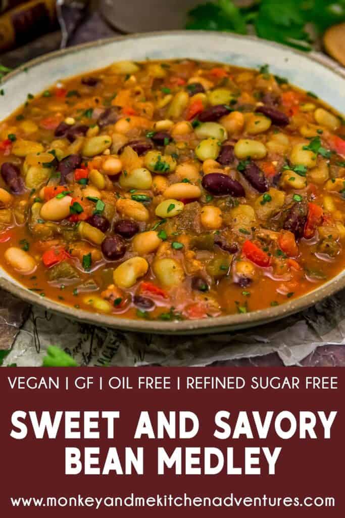 Sweet and Savory Bean Medley - Monkey and Me Kitchen Adventures