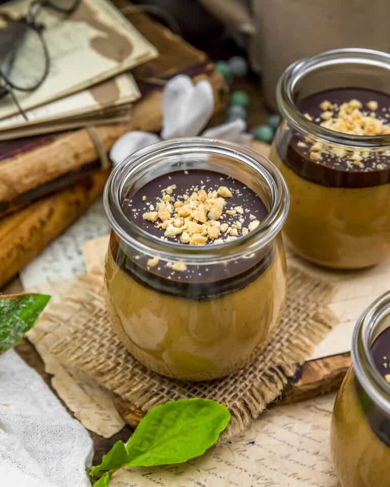 Vegan Peanut Butter Mousse with Chocolate Shell Topping - Monkey and Me ...