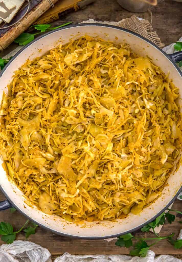 Easy Sauteed Reuben Cabbage - Monkey and Me Kitchen Adventures
