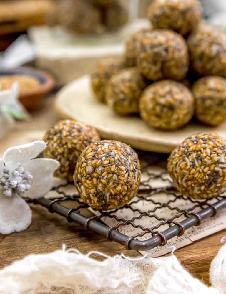 Sesame Orange Date Balls - Monkey and Me Kitchen Adventures