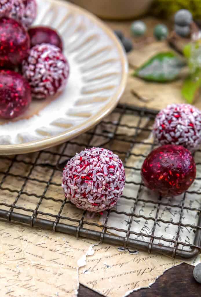 Raspberry Bliss Balls - Monkey and Me Kitchen Adventures