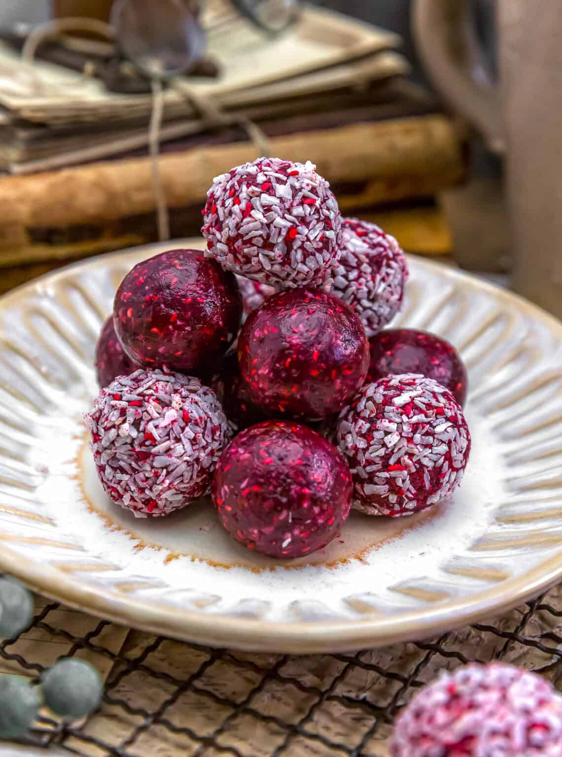 Raspberry Bliss Balls - Monkey and Me Kitchen Adventures