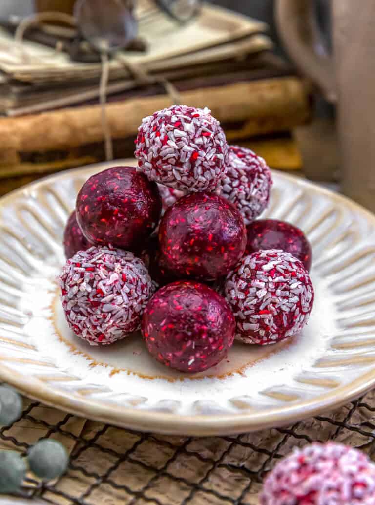 Raspberry Bliss Balls - Monkey and Me Kitchen Adventures