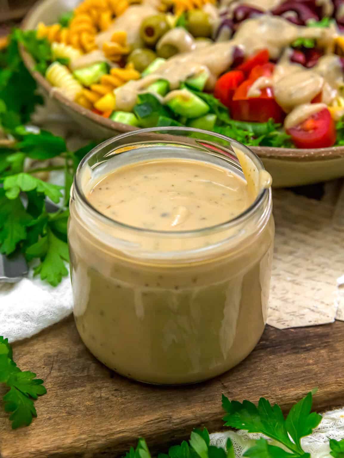 Low Fat Creamy Italian Bean Dressing - Monkey and Me Kitchen Adventures